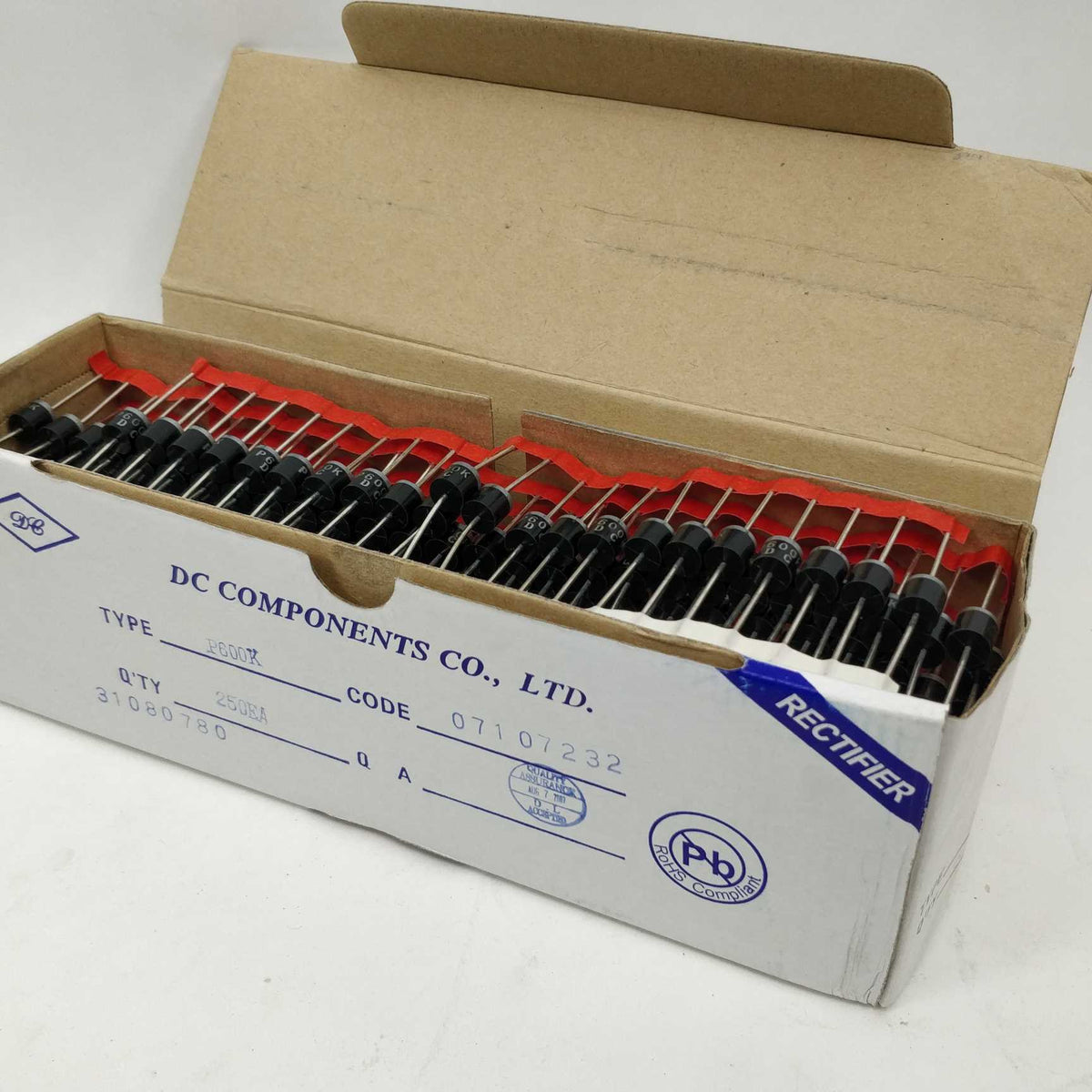 DC components P600K Vishay Diode. 250 Pcs – Buy2Sell ApS