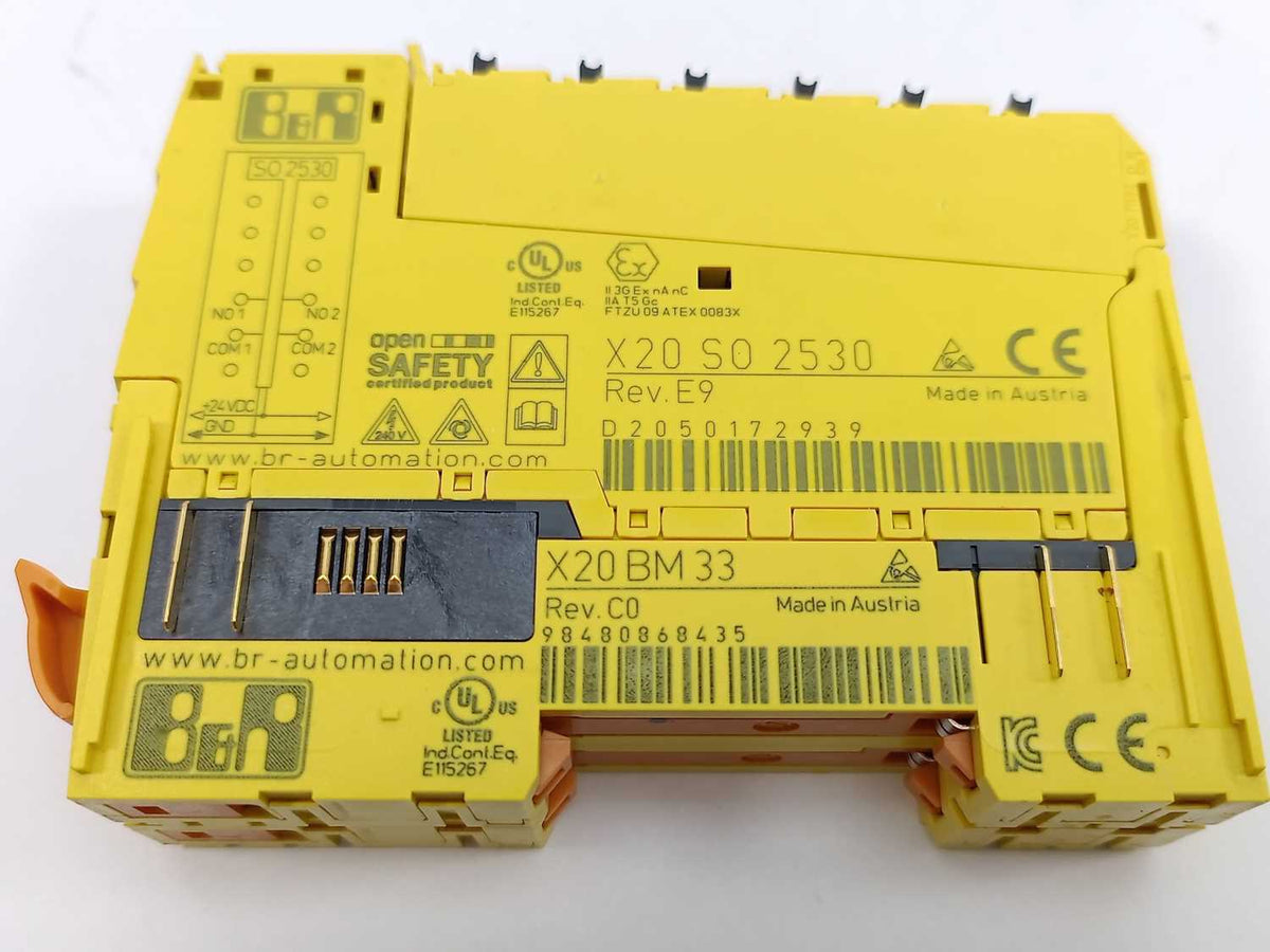 B&R X20SO2530 with X20BM33 & X20TB52 – Buy2Sell ApS