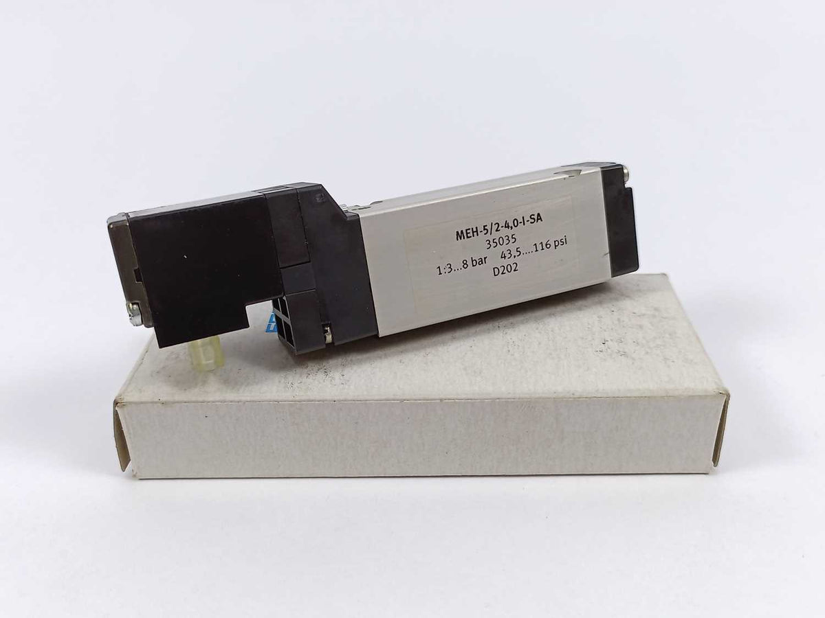 Festo 35035 MEH-5/2-4,0-I-SA Solenoid Valve With 119828 MEH-3-24VDC ...