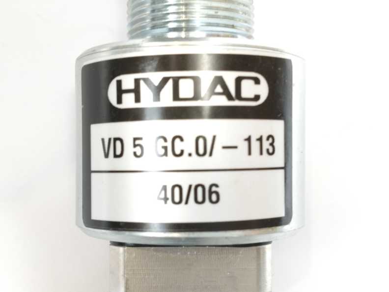 HYDAC VD 5 GC.0/-113 Differential Pressure Clogging Indicator ...