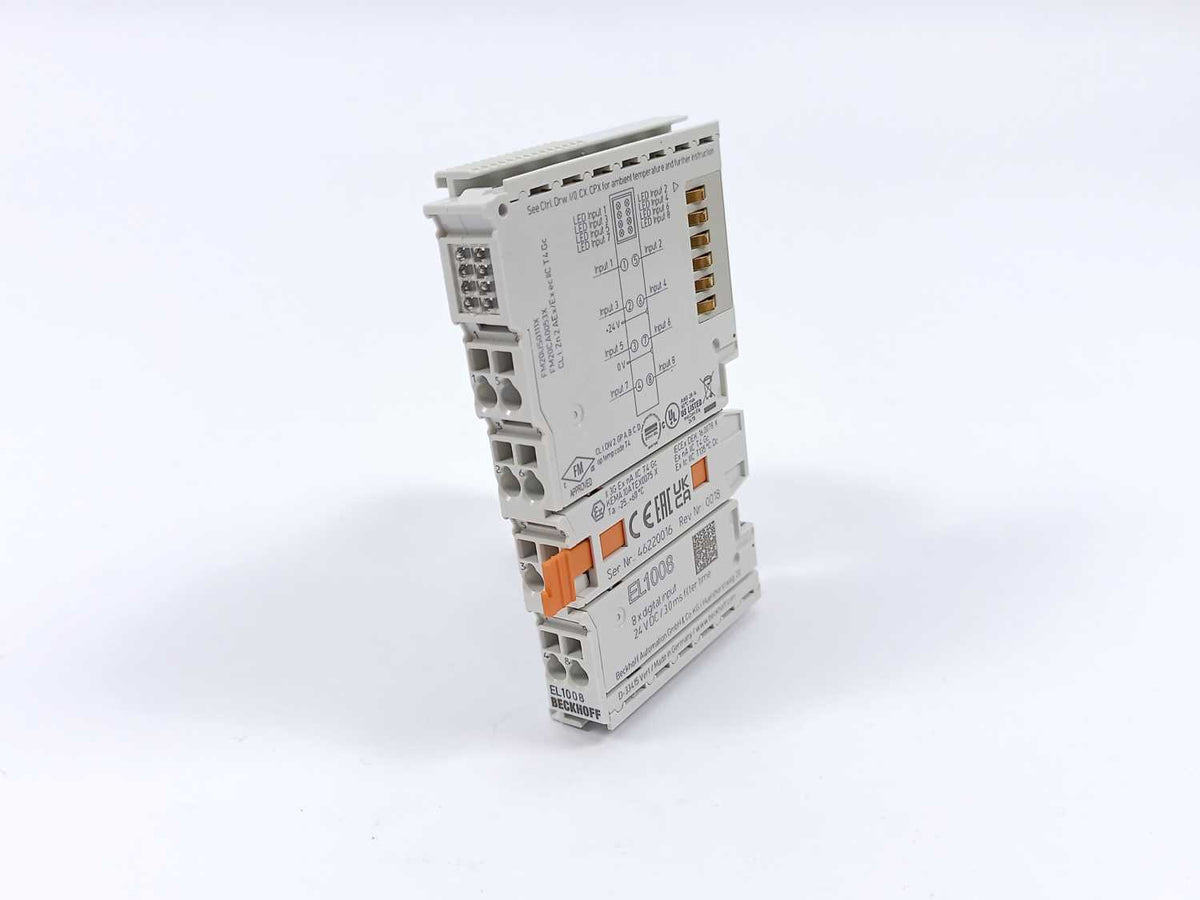 Beckhoff EL1008 EtherCAT Terminal, 8-channel digital input, 24 V DC, 3 ...