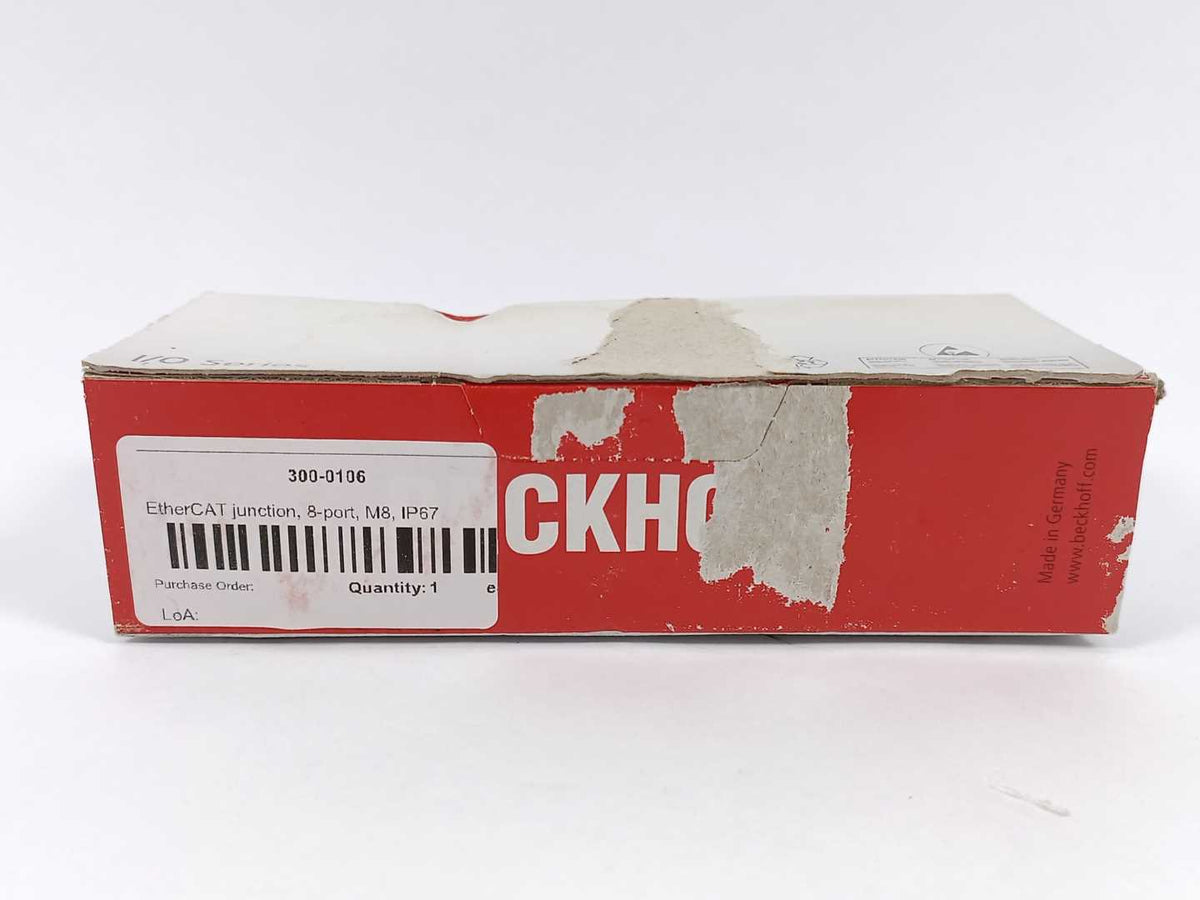 Beckhoff EP9128-0021 EtherCAT Box, 8-port junction, EtherCAT, 100 Mbit ...