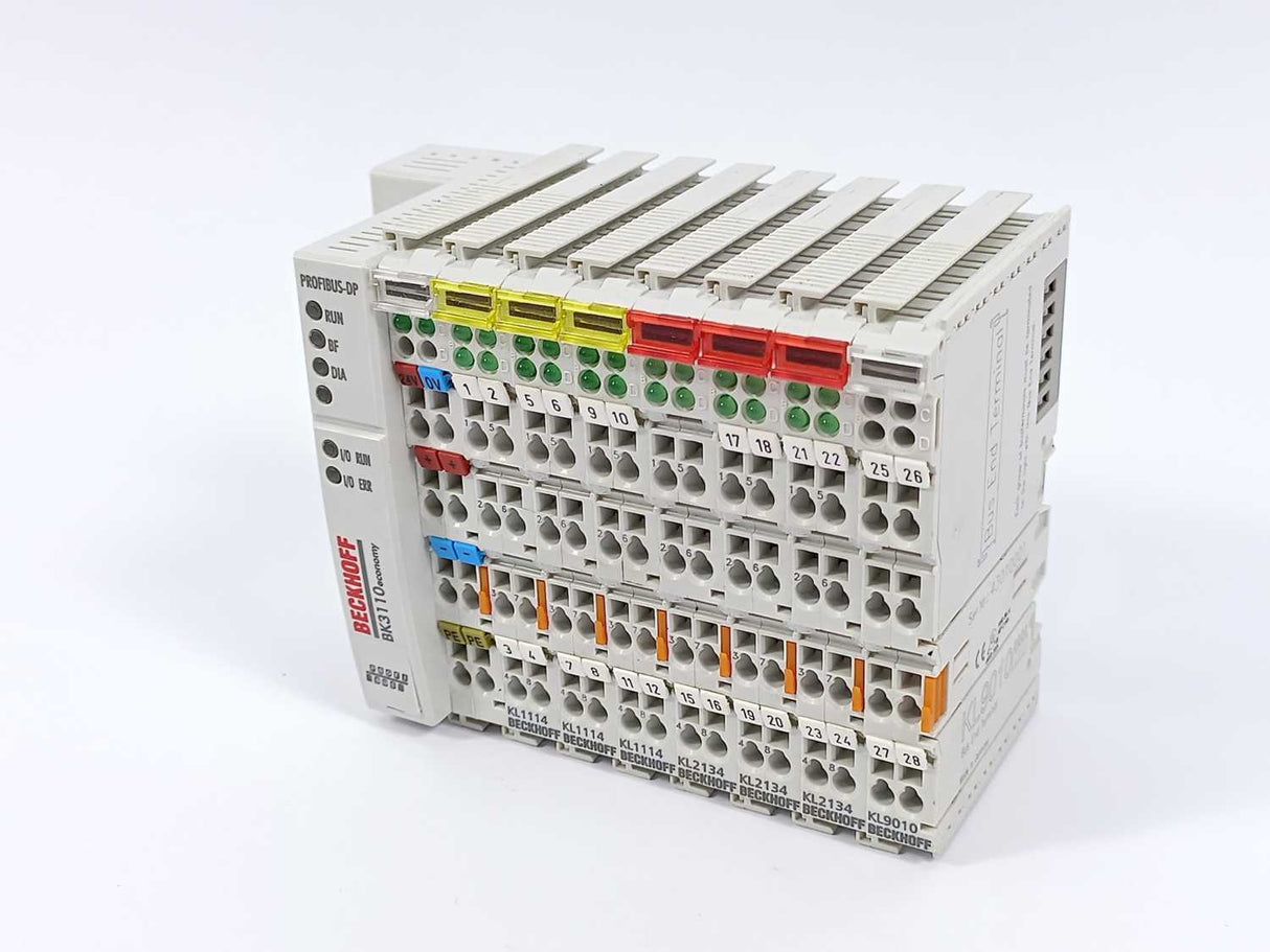 Beckhoff BK3110 W: 3x KL1114, 3x KL2134, 1x KL9010 – Buy2Sell ApS