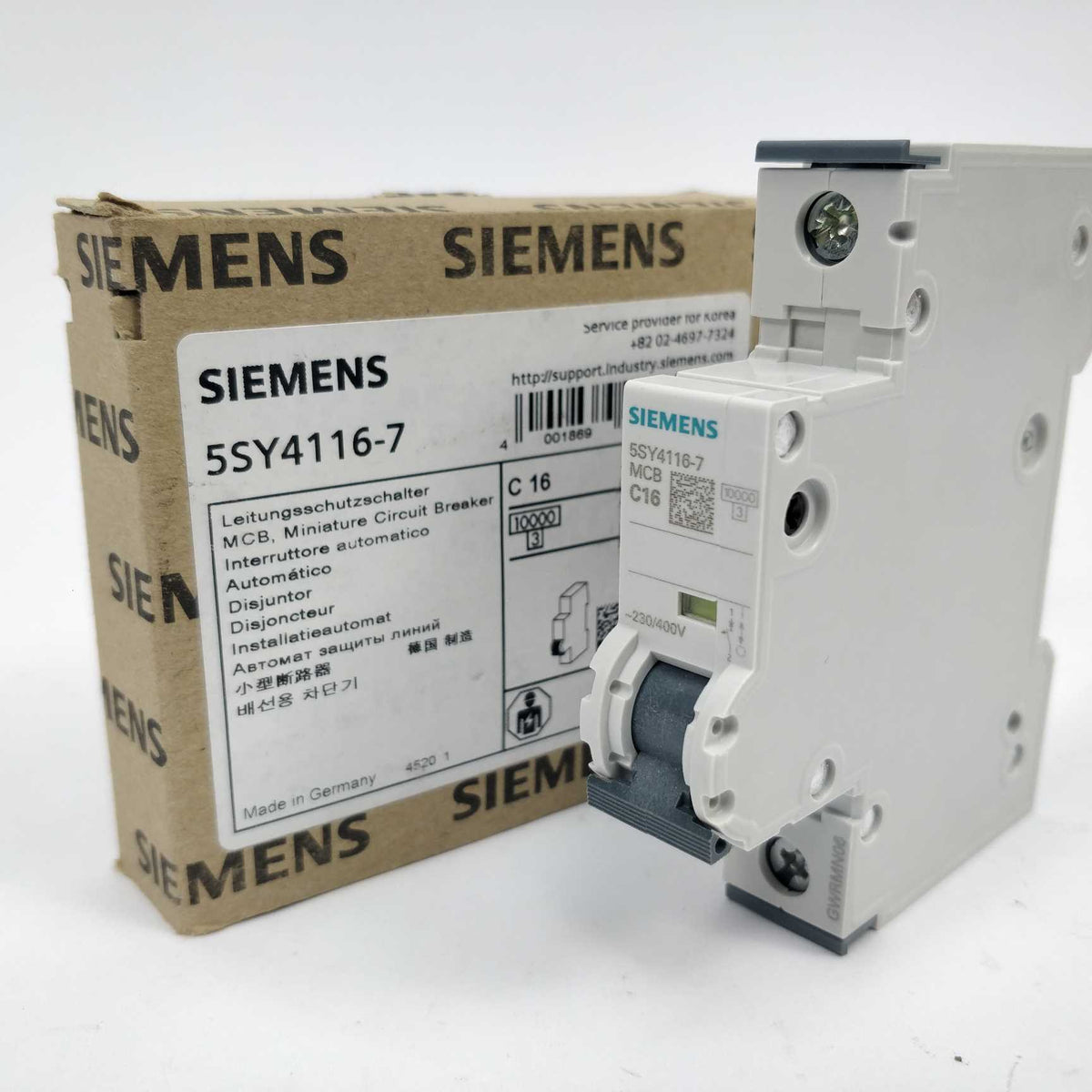 Siemens 5SY4116-7 Miniature circuit breaker 230/400 V 10kA – Buy2Sell ApS